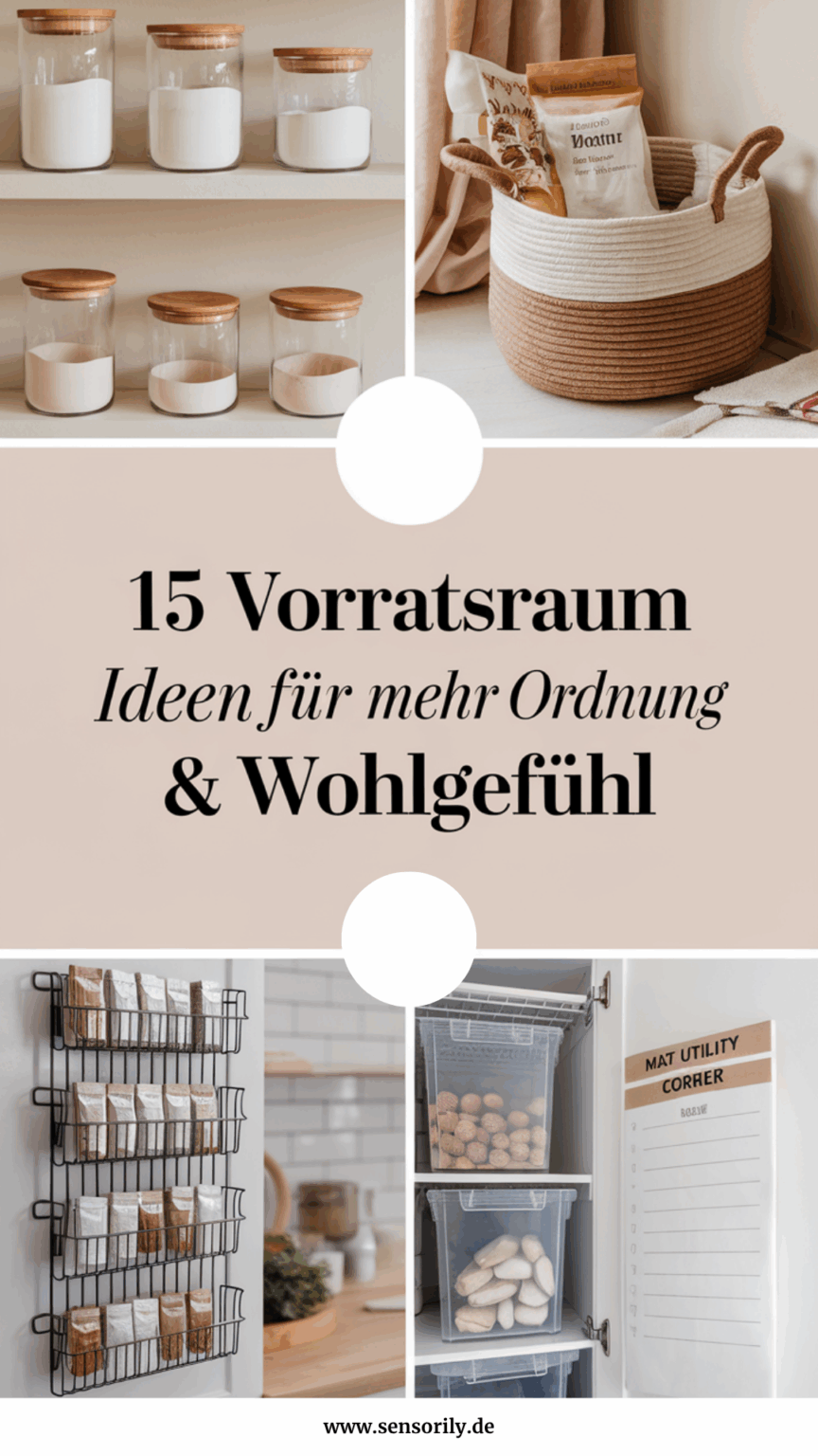 15 geniale Vorratsraum Ideen für mehr Ordnung & Übersicht - Sensorily